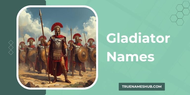 Gladiator Names Inspired by Legends & Power